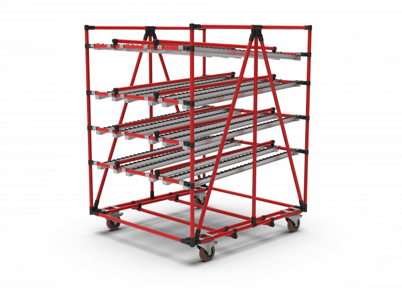 Lean systems FIFO racks - CREFORM Technik GmbH