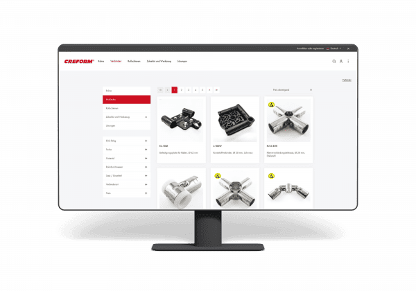 Pipe connector system and connector - CREFORM Technik GmbH